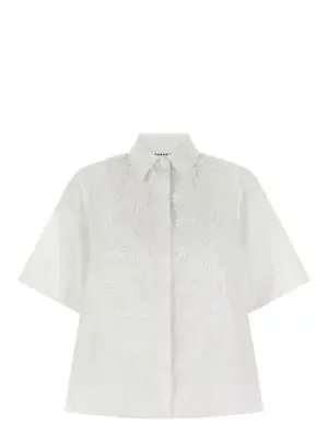 P.a.r.o.s.h Cubo 26 Embroidered Shirt - White
