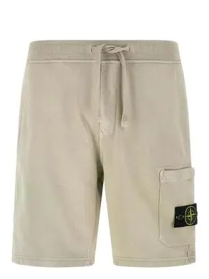 Stone Island Logo-badge Bermuda Shorts - Neutrals