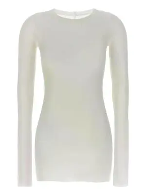 Rick Owens Ribbed Long Sleeve T-shirt - Neutrals