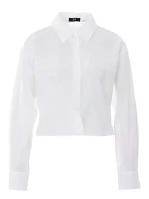 ELEH Button Crewneck Shirt - White