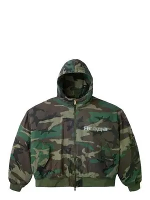 GV GALLERY Camo-print Hooded Jacket - Green