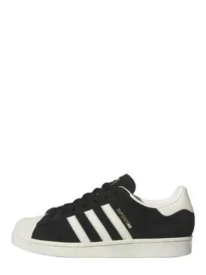 Adidas Superstar Striped Sneakers - Black