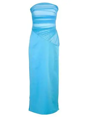 Significant Other Aryn Strapless Ruched Maxi Dress - Blue