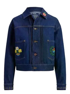 Polo Ralph Lauren Bead-embellished Denim Jacket - Blue