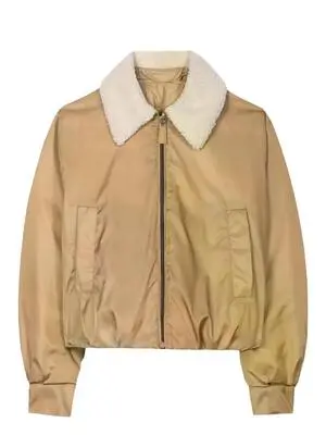 LUISA CERANO Zip-up Jacket - Neutrals
