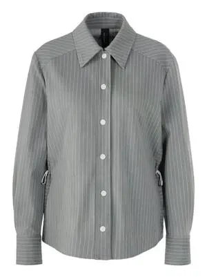 MARCCAIN Striped Shirt Jacket - Grey