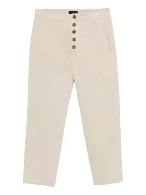DONDUP Buttoned Trousers - Neutrals