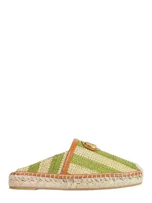 Valentino Garavani Striped Espadrilles - Green