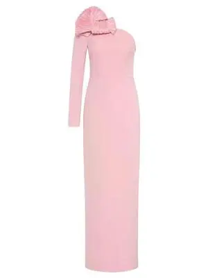 Rebecca Vallance Evolet Pleated One-shoulder Dress - Pink
