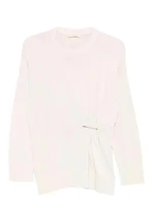 TWINSET Gathered Detail Sweater - Pink