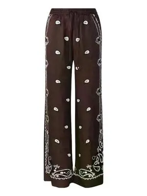 P.a.r.o.s.h Embroidered Trousers - Brown