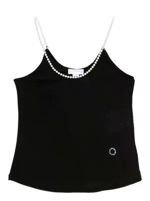 Stella McCartney Pearl-embellished Top - Black