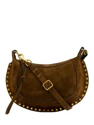 Isabel Marant Oskan Moon Suede Bag - Bronze