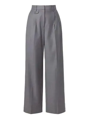 MALINA Yana Tailored Wide Trousers - Grey
