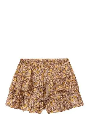 Isabel Marant Jocadia Printed Shorts - Khaki