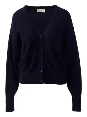 WAKAKUU Cashmere Cardigan - Navy