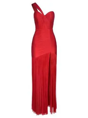 IMROSKA 19 One-shoulder Maxi Dress - Red