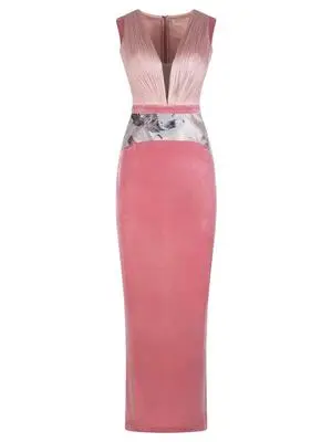 IMROSKA Floral-detail Maxi Dress - Pink