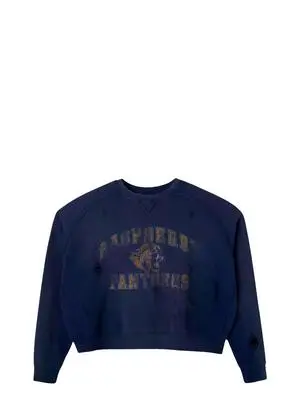 GV GALLERY Graphic Print Crew-neck Sweatshirt - Blue