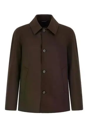 Herno Buttoned Shirt Jacket - Brown