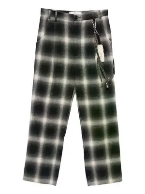 SONG FOR THE MUTE Pattern Trousers - Black
