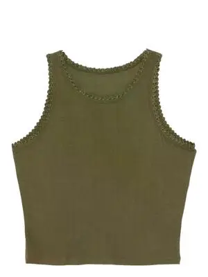BAZISZT Sleeveless Tank Top - Green
