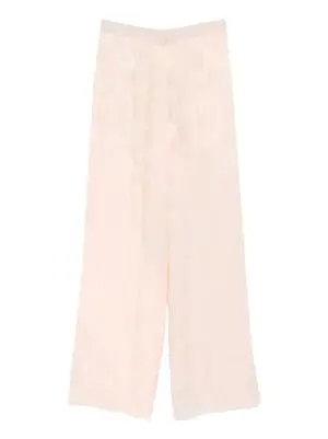 FORTE_FORTE Floral-print Trousers - Pink