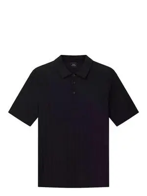 Armani Exchange Short-sleeve Polo Shirt - Black