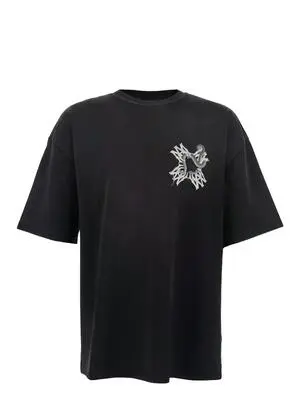 Amiri Snake-print T-shirt - Black