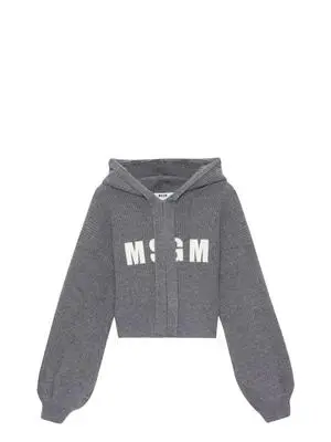 MSGM Logo-Lettering Hoodie