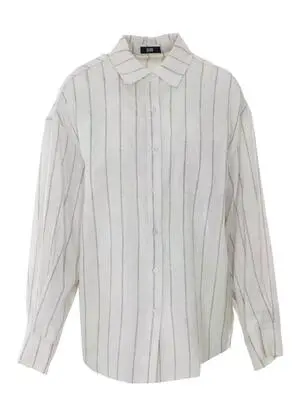 ELEH Striped Shirt With Chest Pocket - Neutrals