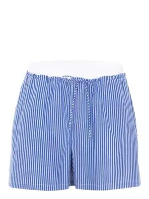 ELEH Striped Drawstring Shorts - Blue