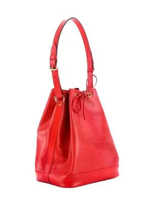 LOUIS VUITTON Noe Handbag Epi Leather Large Bucket Bag - Red