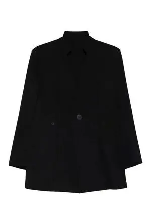 Issey Miyake Fitted Button-up Jacket - Black
