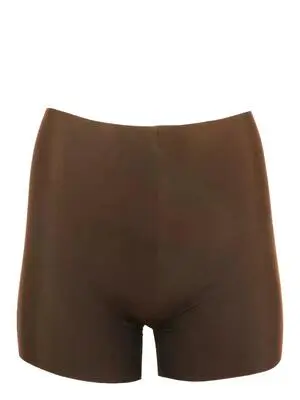 Fleur Du Mal Le Stretch Micro Seam-free Shorts - Brown