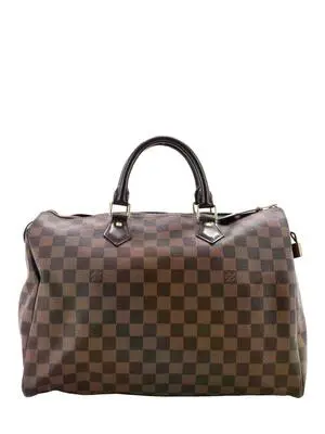 LOUIS VUITTON Speedy Handbag Damier 35 - Brown