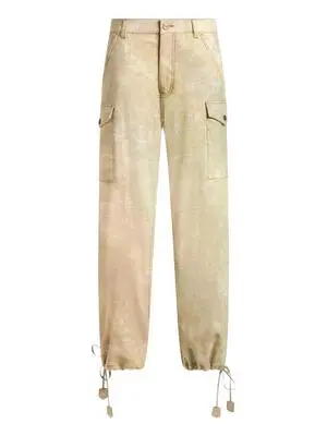 Etro Floral Jacquard Cargo Pants - Neutrals