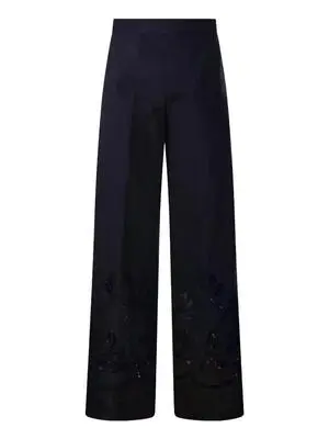 FORTE_FORTE Floral Trousers - Blue