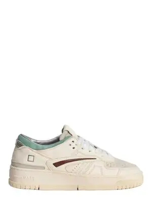 D.a.t.e. Perforated Leather Sneakers - Neutrals