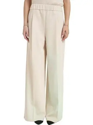 Patrizia Pepe Wide-leg Trousers - Neutrals