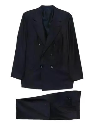 Kiton Double-breasted Suit - Blue
