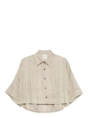 ALYSI Striped Blouse - Neutrals
