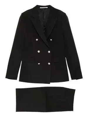 Tagliatore Double-breasted Suit - Black