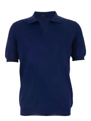 Tagliatore Short-sleeve Polo Shirt - Blue