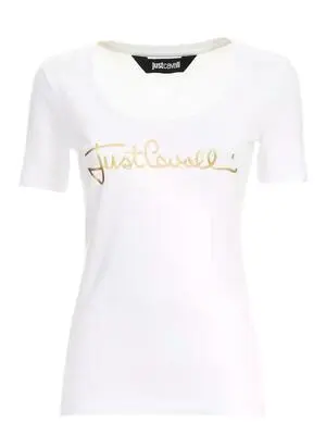 Just Cavalli Short-sleeve Round-neck T-shirt - White