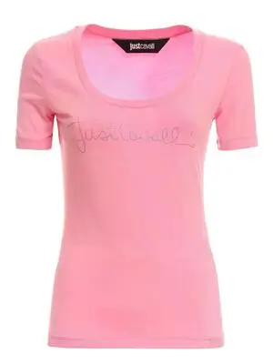 Just Cavalli Logo T-shirt - Pink