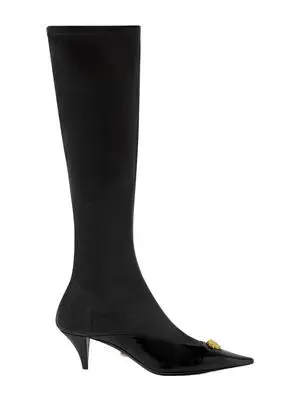 Versace 55mm Medusa-appliqué Boots - Black