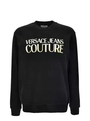 Versace Logo-print Sweatshirt - Black