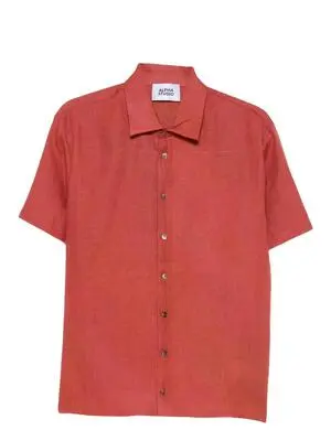 Alpha Studio Short-sleeve Buttoned Shirt - Red