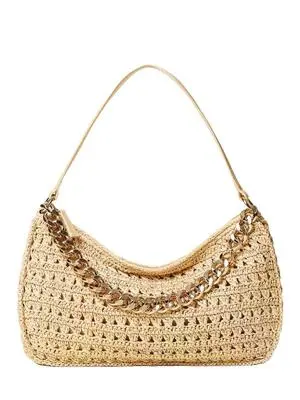 TWINSET Woven Chain-Detail Shoulder Bag